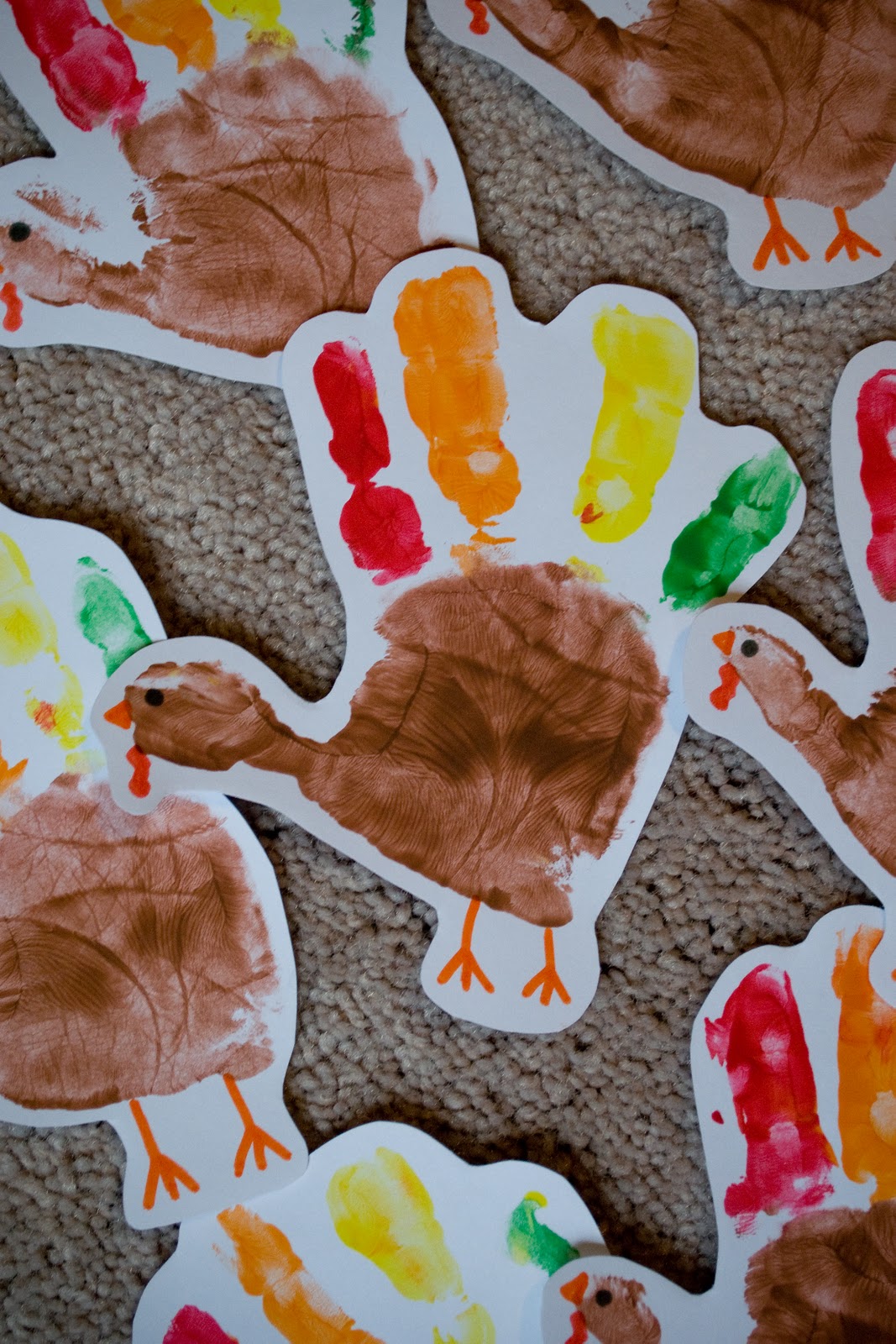 Handprint turkey. | Thanksgiving crafts for kids, Thanksgiving ...