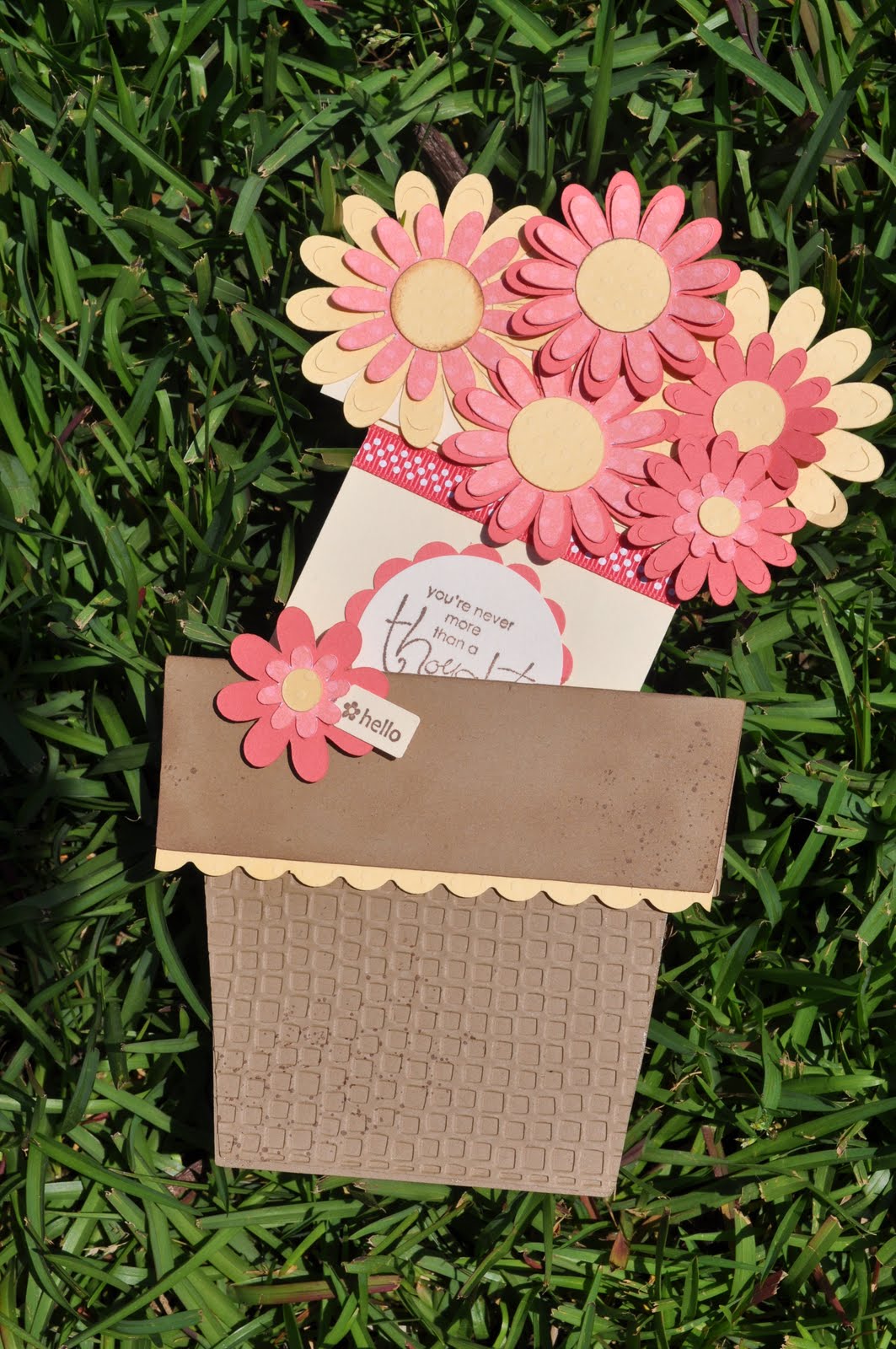Just some tablescraps: Flower Pot pullout card