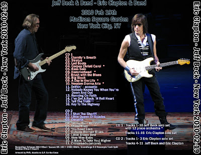 zappadalata: JEFF BECK & ERIC CLAPTON 2010-02-19 MSG, New York City