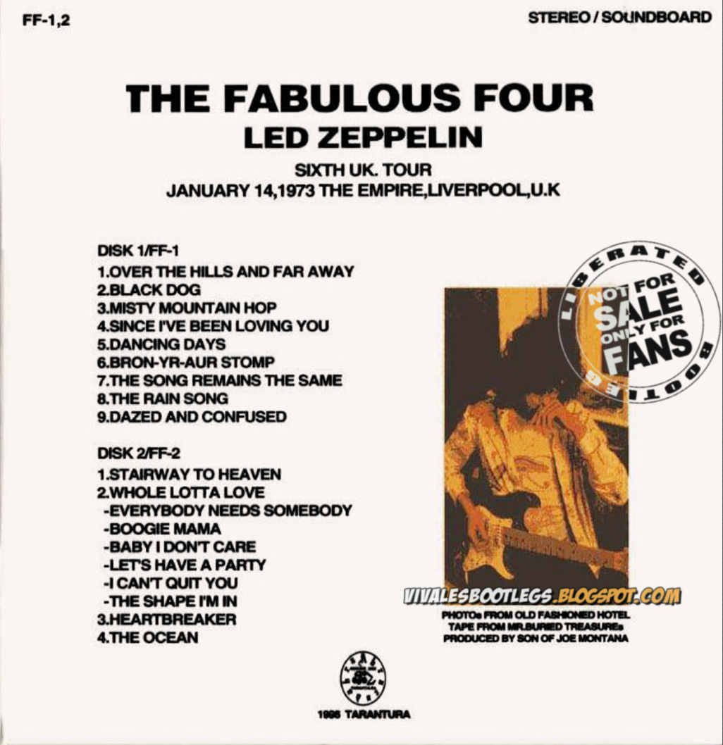 zappadalata: LED ZEPPELIN 1973-01-14 Liverpool
