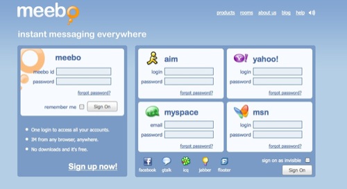 Meebo.Com- Servicio de mensajería instantánea online | Techtastico