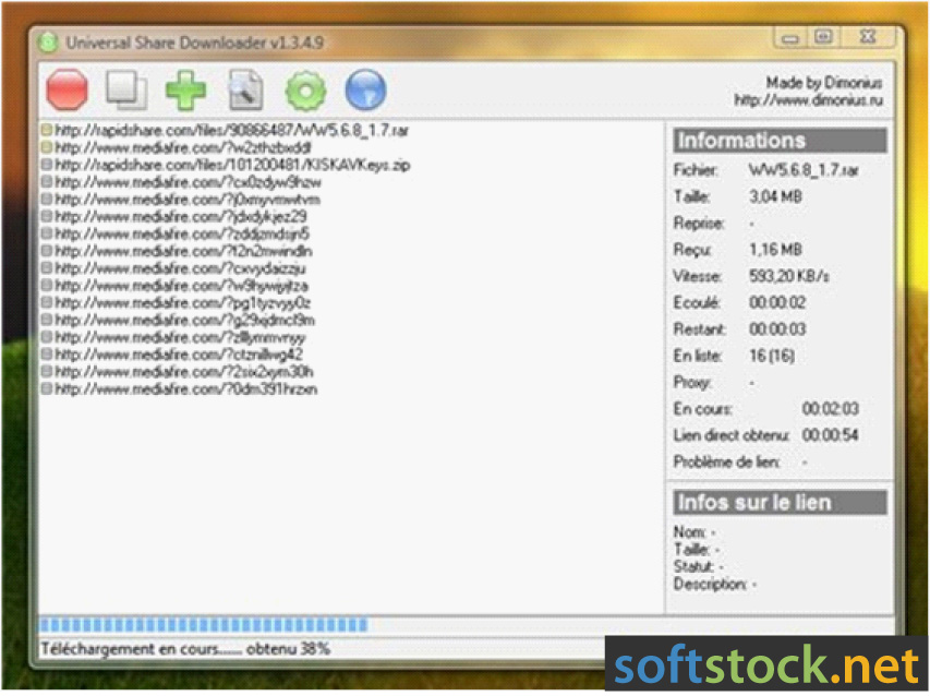 SoftStockNet: Portable Universal Share Downloader 1.3.5.1 Multilanguage