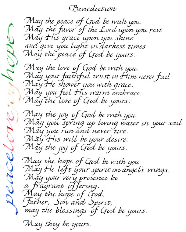 pictureswithwords: Benediction