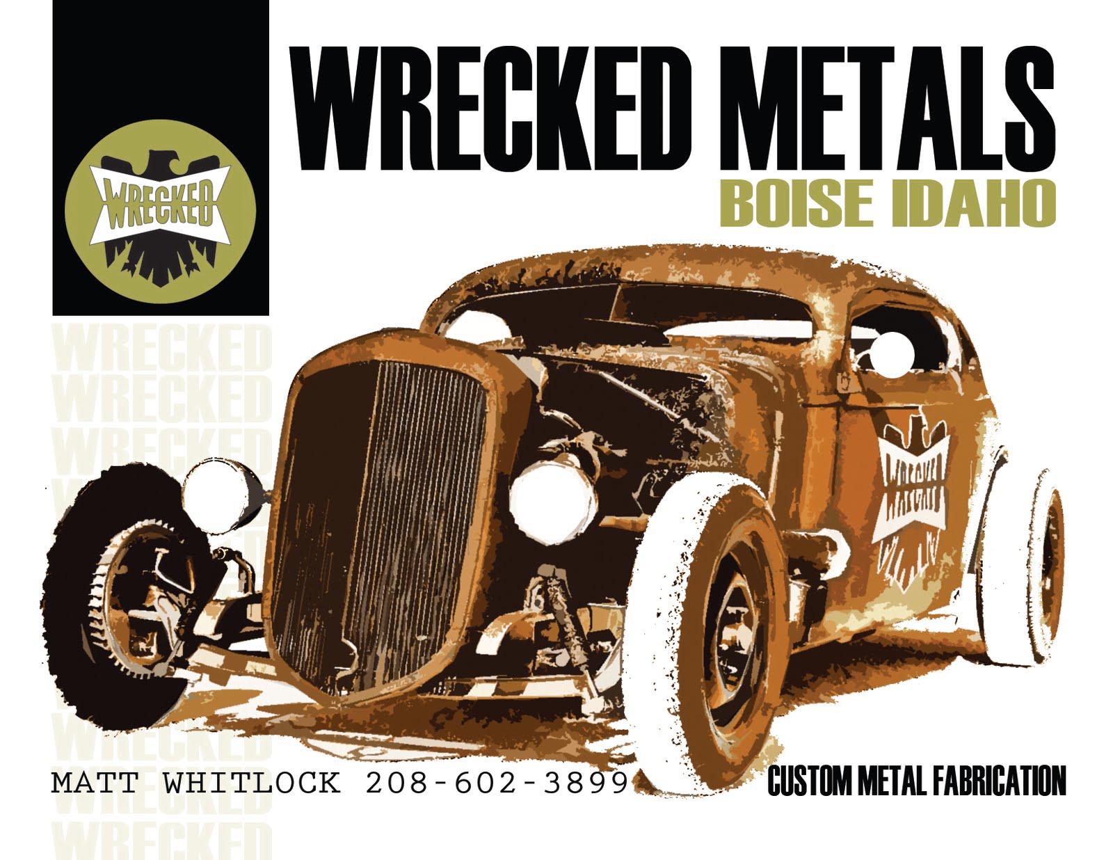 The Art of Kelly Knopp: Wrecked Metals Flyer
