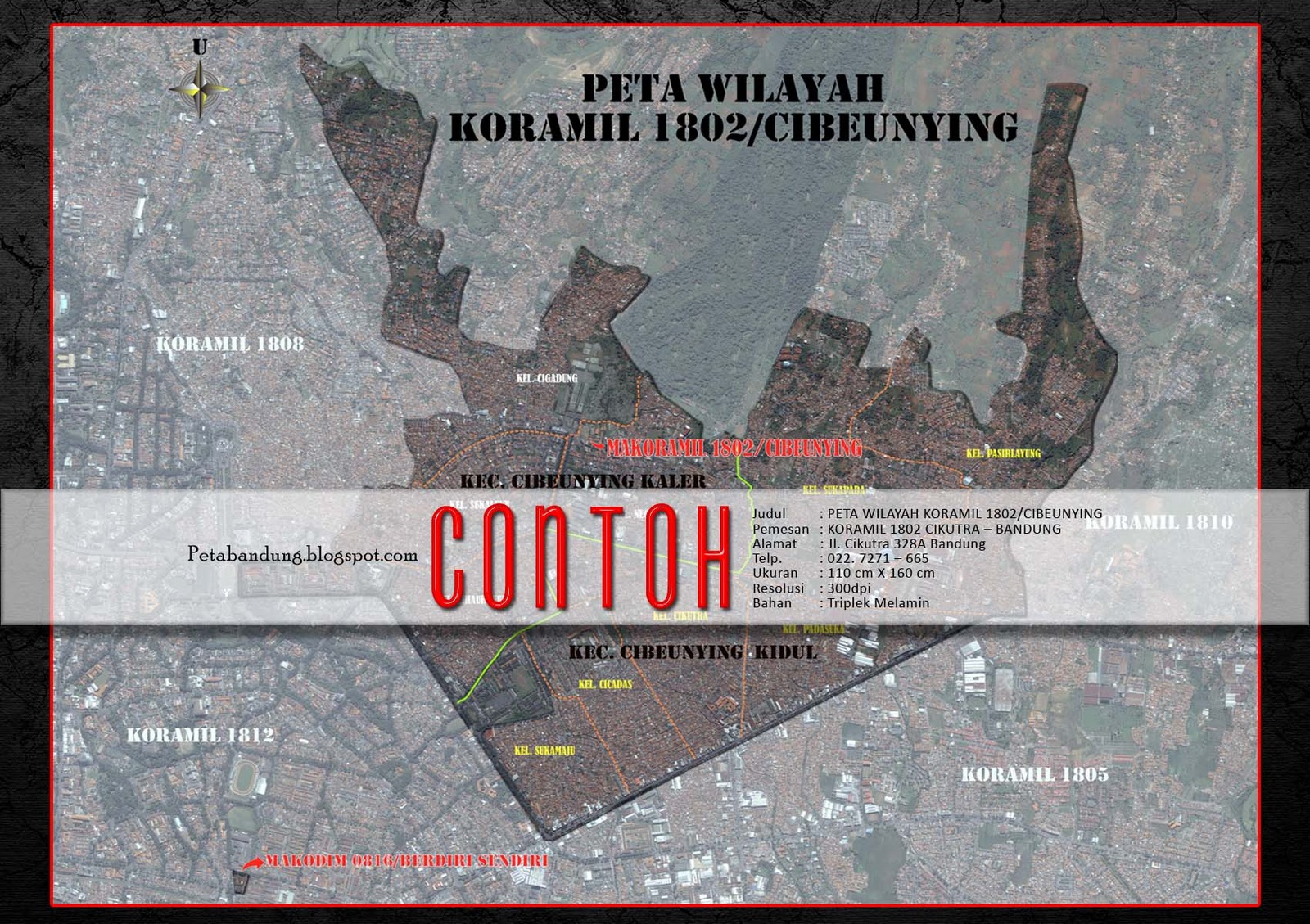bandung net: peta udara