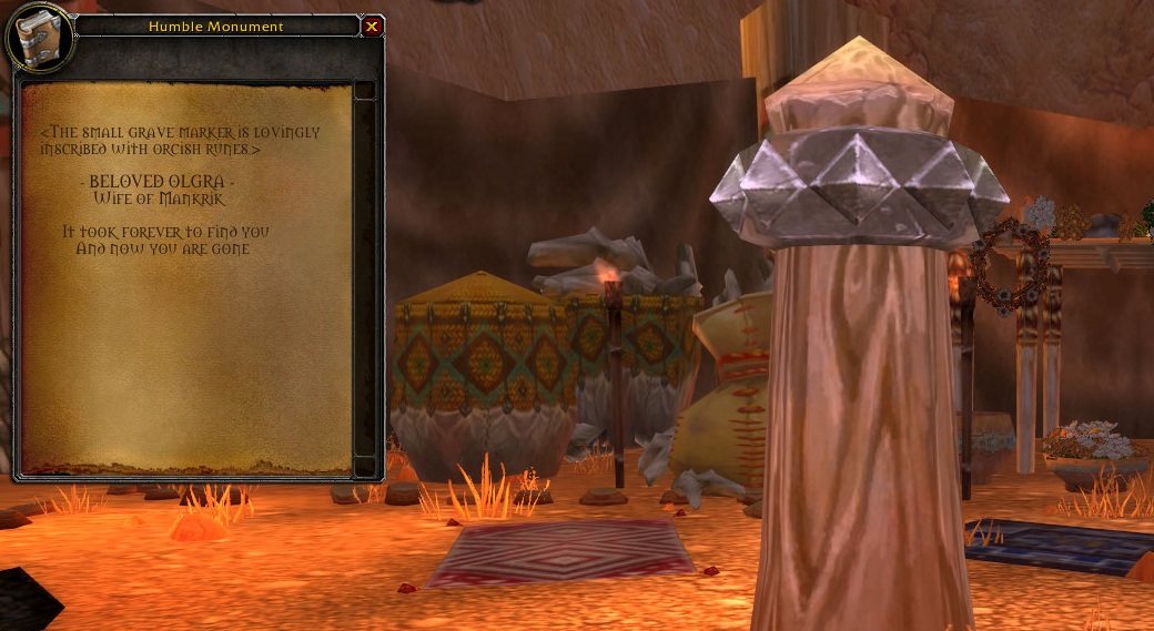 A Random WoW Thought: The Seeker: Mankrik and Olgra