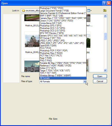 Formati datoteka (slika) u Adobe Photoshop CS5