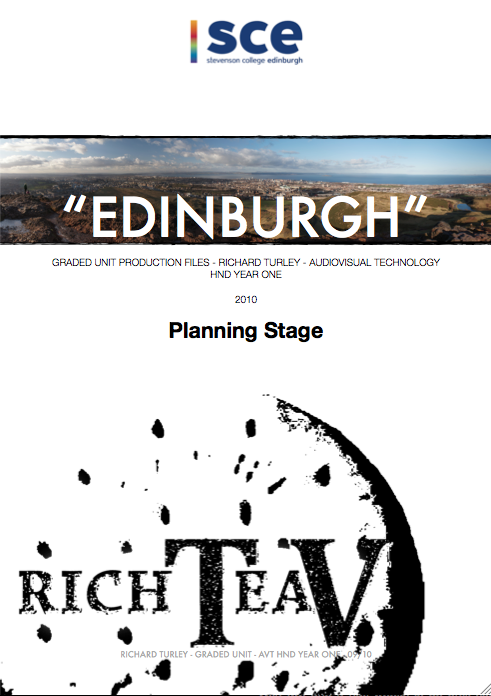 RichTeaV AV Solutions: GRADED UNIT: Planning Stage Complete & Teaser