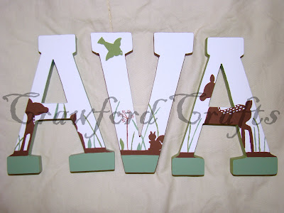 Custom Hand Painted Wooden Letters