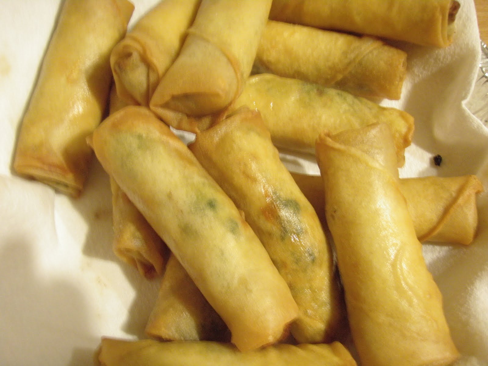 Vegetarian Kitchen: Spinach Spring Rolls