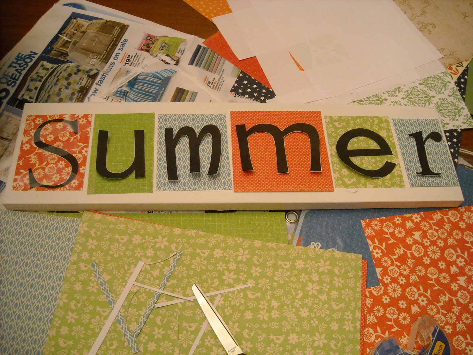Keep Home Simple: Summer Sign