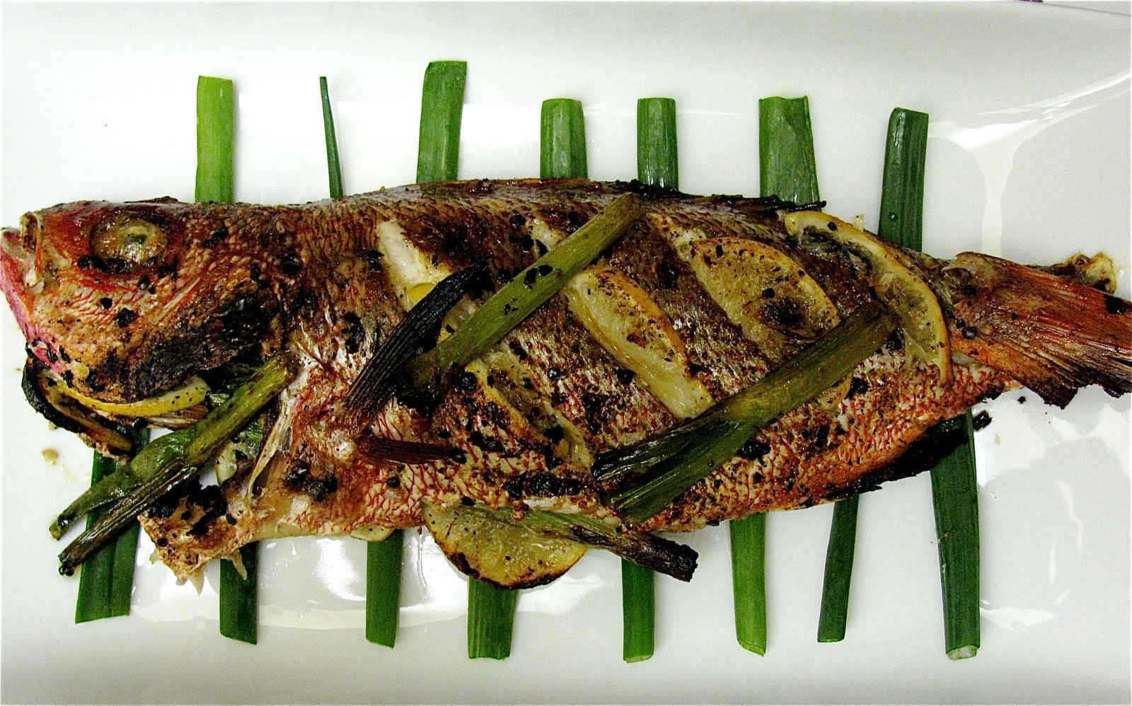 PASSION ON THE STOVE TOP: Bahamian Style Whole Broiled Red Snapper