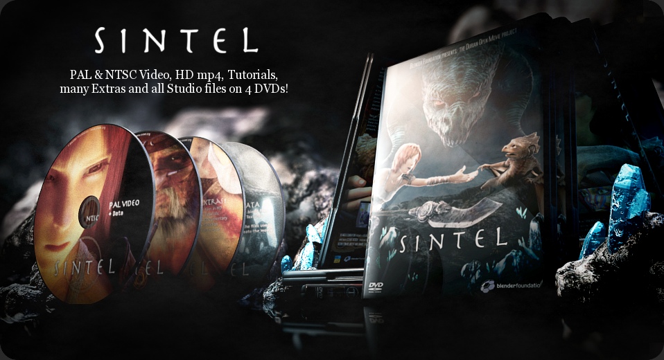 Blender Esquizofrênico: Sintel Open Movie DVD caixa