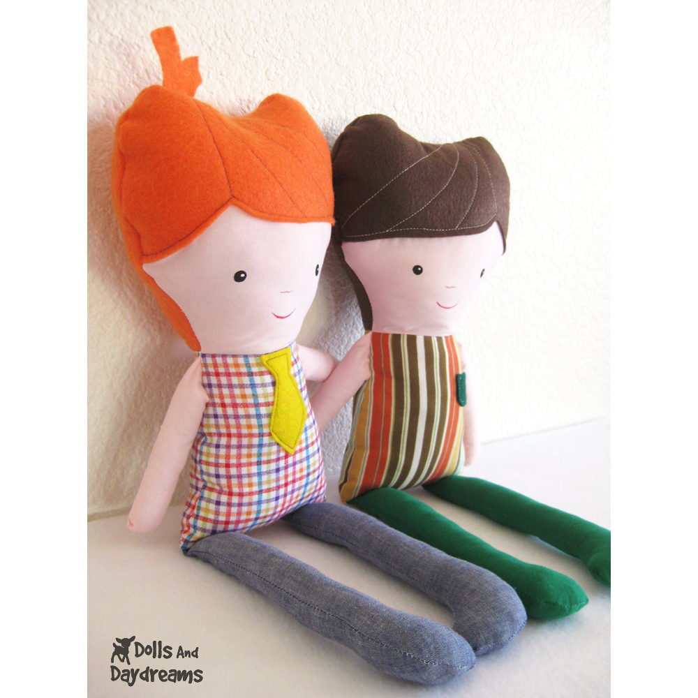 * Dolls And Daydreams - Doll And Softie PDF Sewing Patterns: Easy Boy ...
