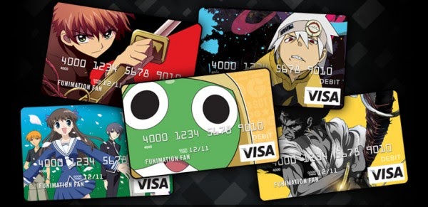 Funimation e Visa lançam cartões de crédito de anime nos EUA ~ Shoujo Café