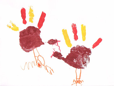 Serving Pink Lemonade: Turkey Hand Prints