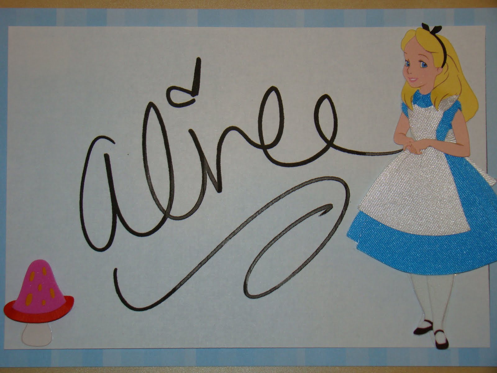 Disney Character Signatures Alice