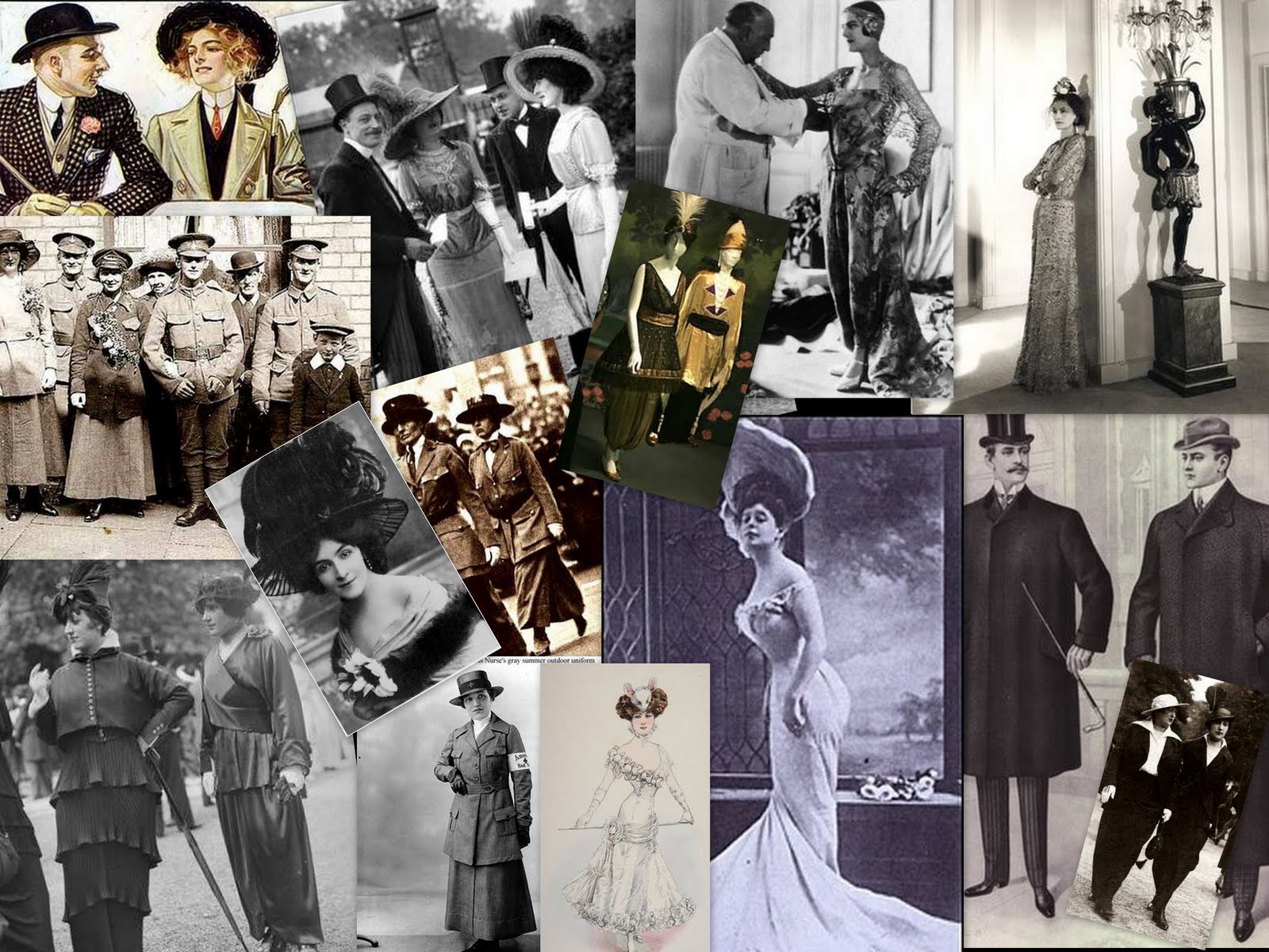 History of fashion design: Década de 10 | Garras da Passarela