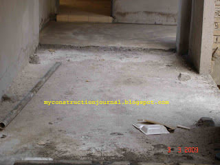 My Construction Journal: Cement Rendering At Floor