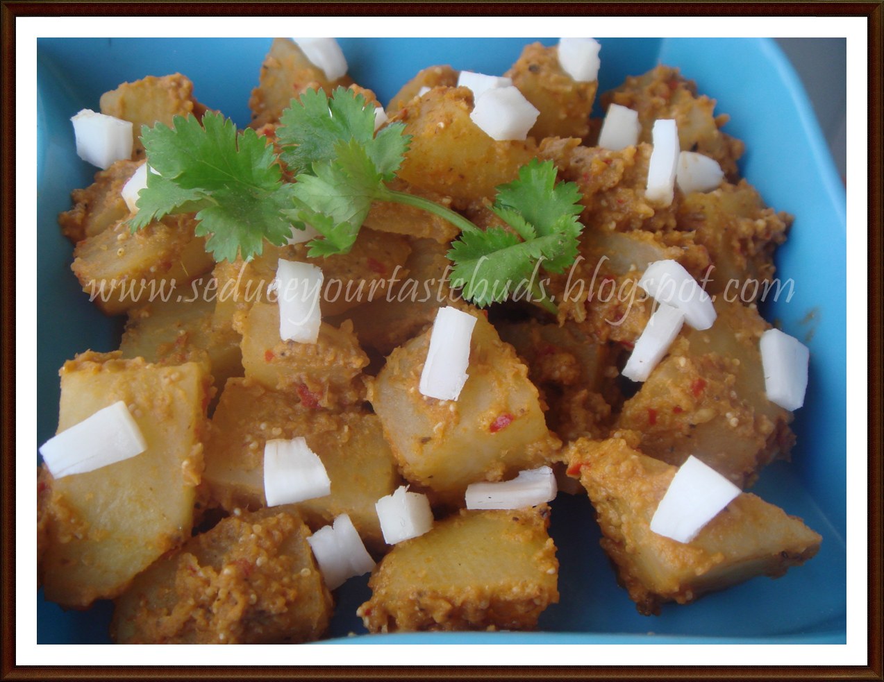 Microwave Goan Style Potatoes - Seduce Your Tastebuds...