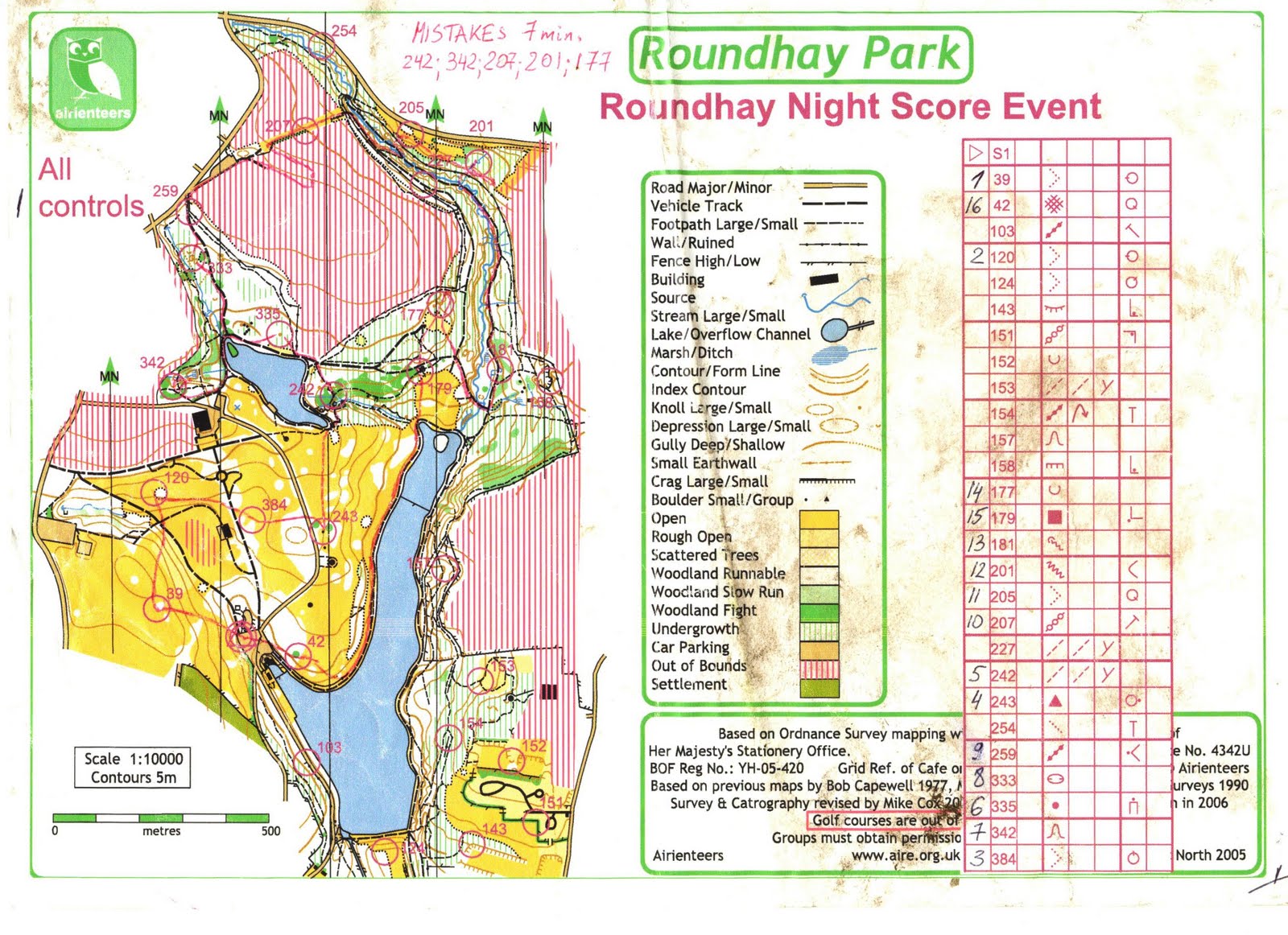 Orientēšanās kartes: Roundhay Park (Leeds)