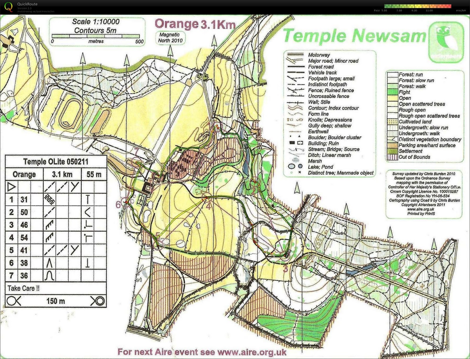 Orientēšanās kartes: Temple Newsam (Leeds)