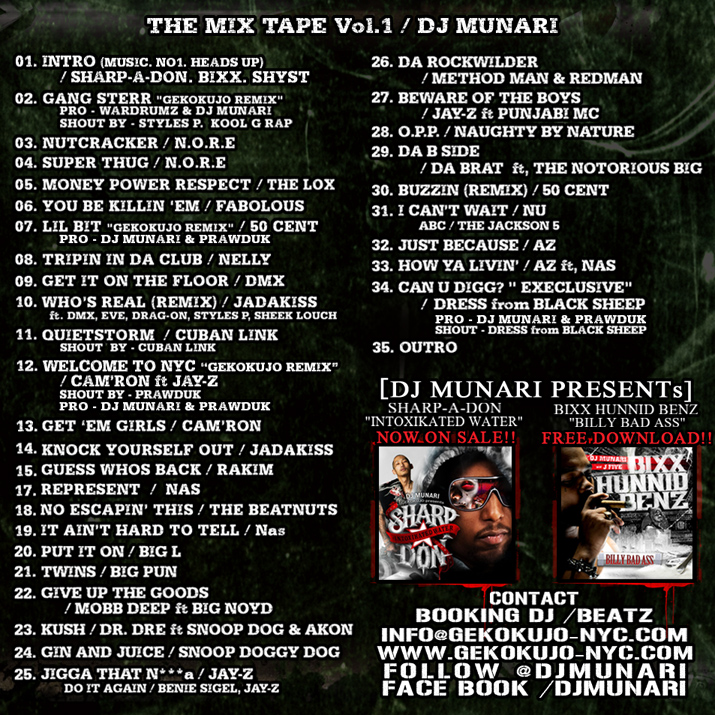 DJ MUNARI OFFICAL BLOG: DJ MUNARI "THE MIX TAPE VOL 1" FREE DOWNLOAD ...