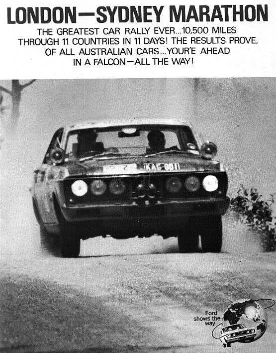 Historic Rally & Classic Race Cars: London-Sydney Marathon - 1968 ...