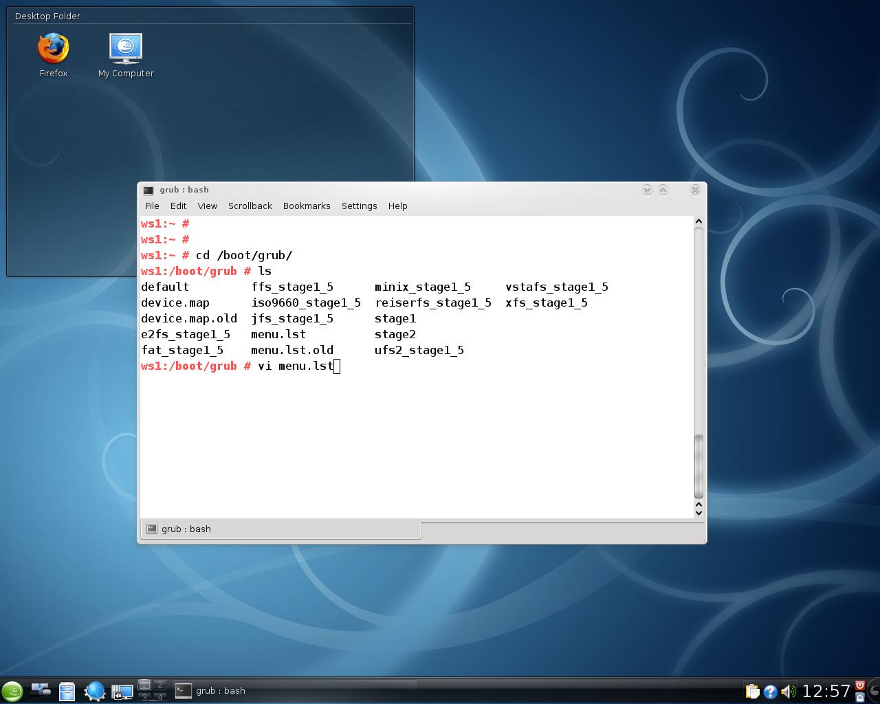 Configure GRUB - SUSE Linux Enterprise Server 11