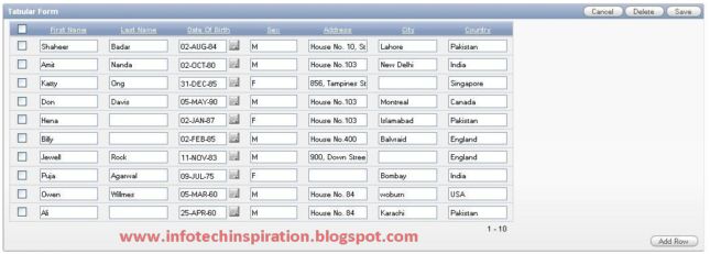Create Tabular Form In Oracle Apex 40