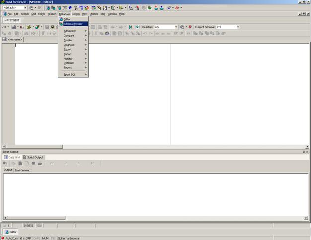 Create Tables In Oracle Database Using Toad
