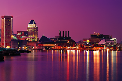 Baltimore City Skyline wallpaper – The Long Goodbye