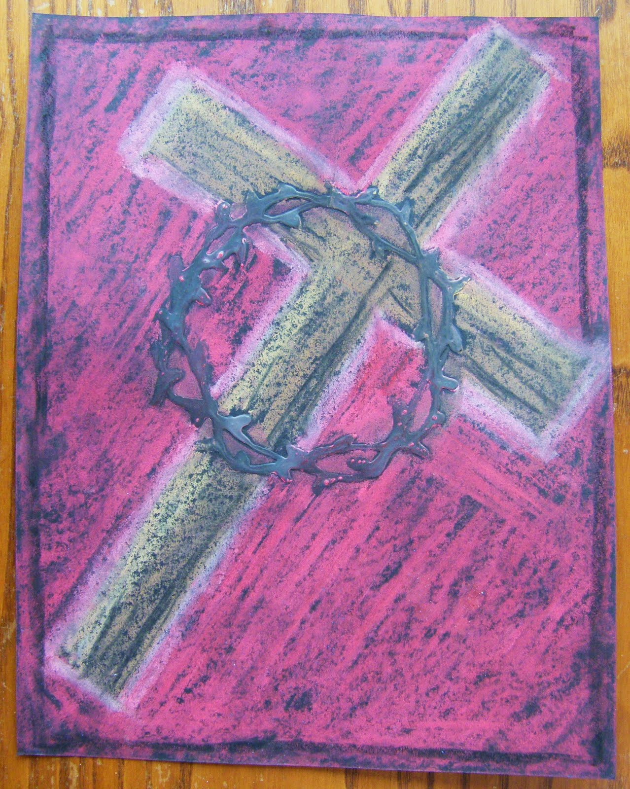 artteajannell: Cross and Crown Art