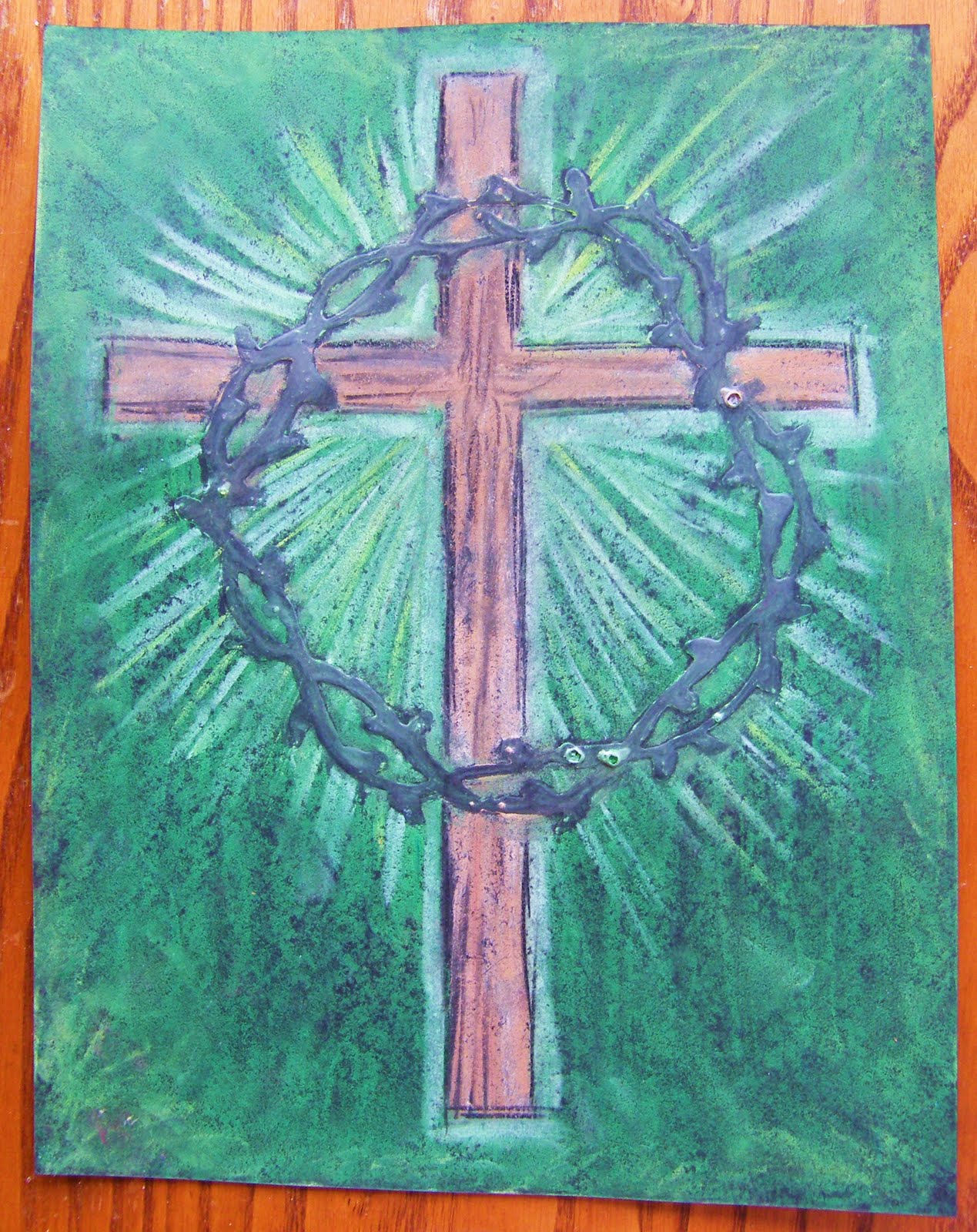 artteajannell: Cross and Crown Art