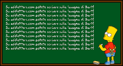 La lavagna di Bart!