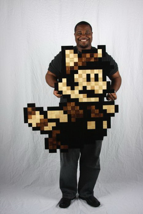 DAMN CRAZY PIX: 8-bit Wooden Decor