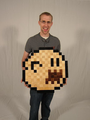 DAMN CRAZY PIX: 8-bit Wooden Decor