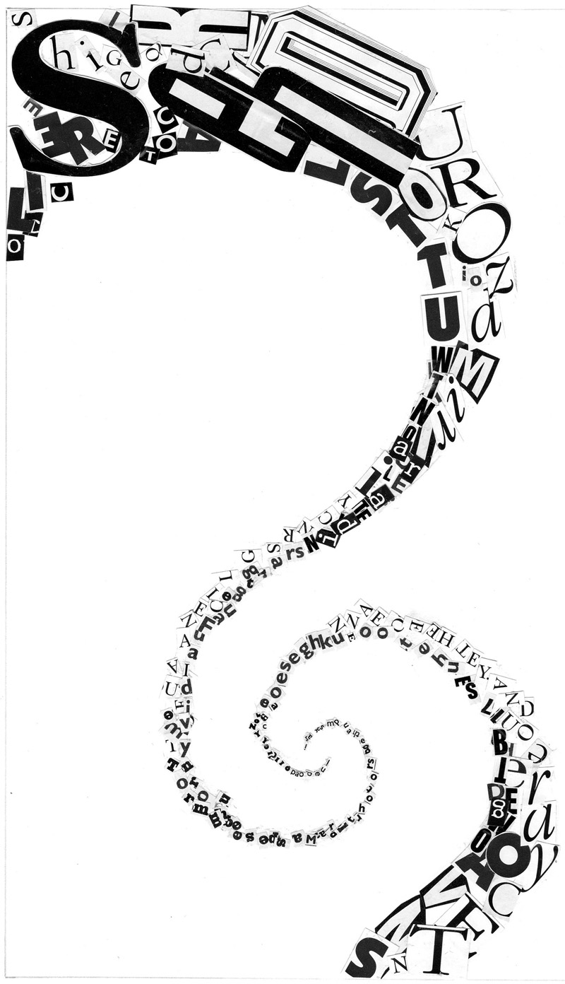 Art Studies: 2D Design - Typography Collage