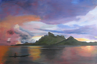 PAINTING IN OILS: BORA BORA