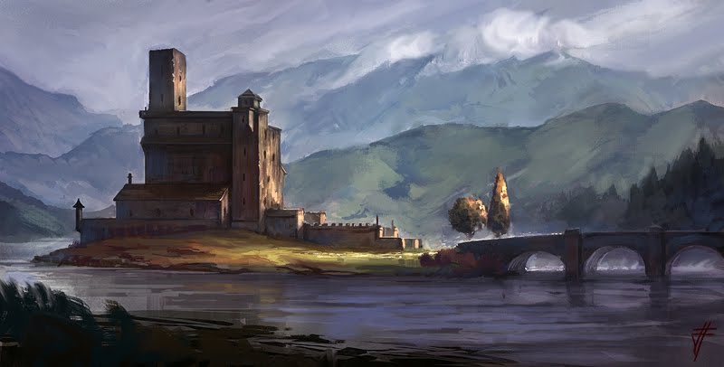 Jeremy Fenske Art: castle sketch