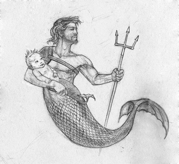 Cara blogs: Now THAT'S a hot merman.