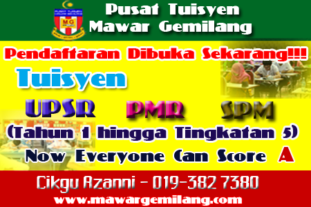 Pusat Tuisyen Mawar Gemilang: Kelas Intensif UPSR & PMR 2009