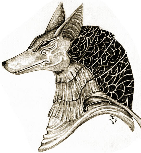 Dibujos de anubis - Imagui