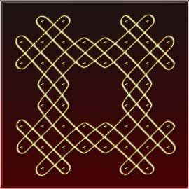 My Kolam: Simple frame sikku kolam