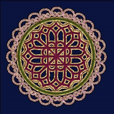 My Kolam: Gold stroked Rangoli