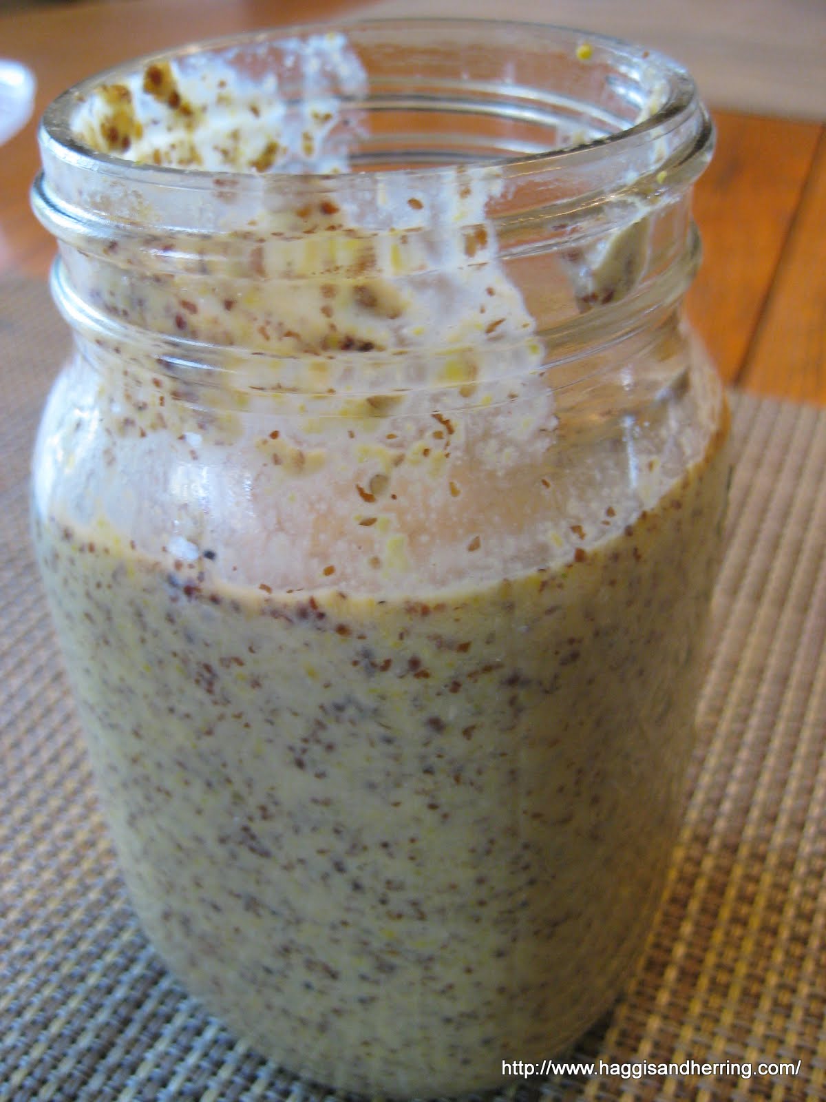 Recipes by the Haggis and the Herring: Loaded Green Apple Mustard