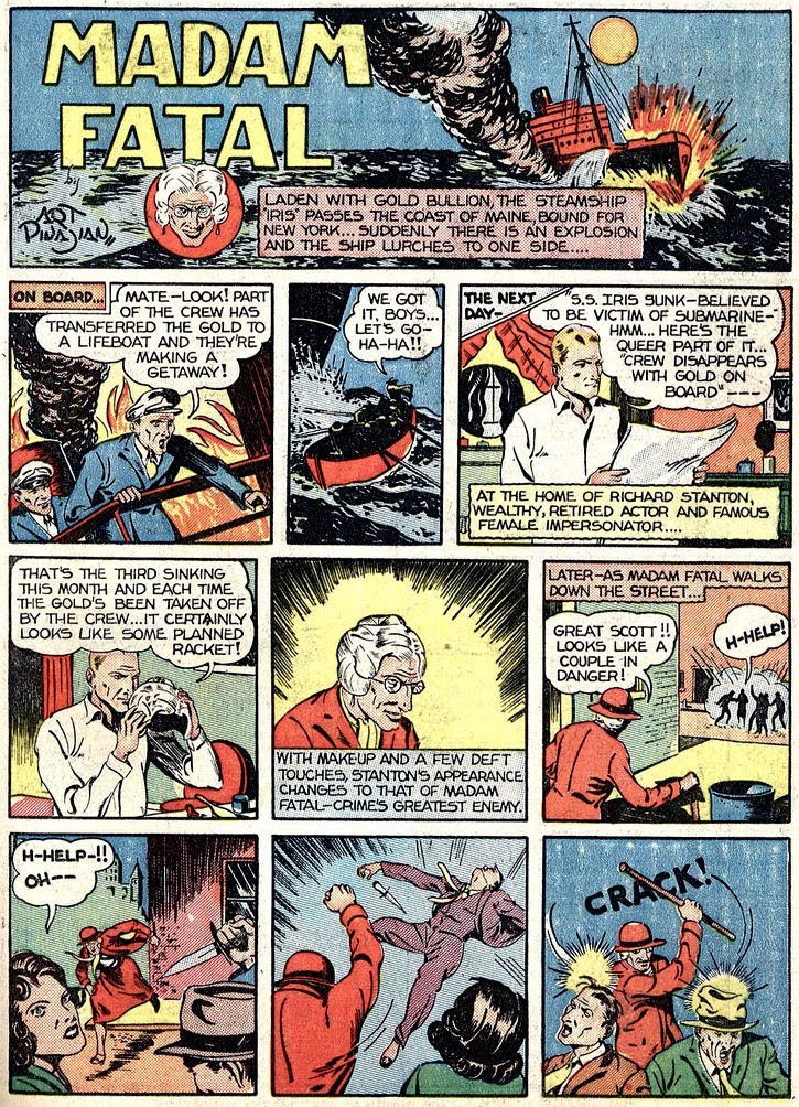 Cockeyed Caravan: Great Moments in Comics #15: Madame Fatal Gets Her Man
