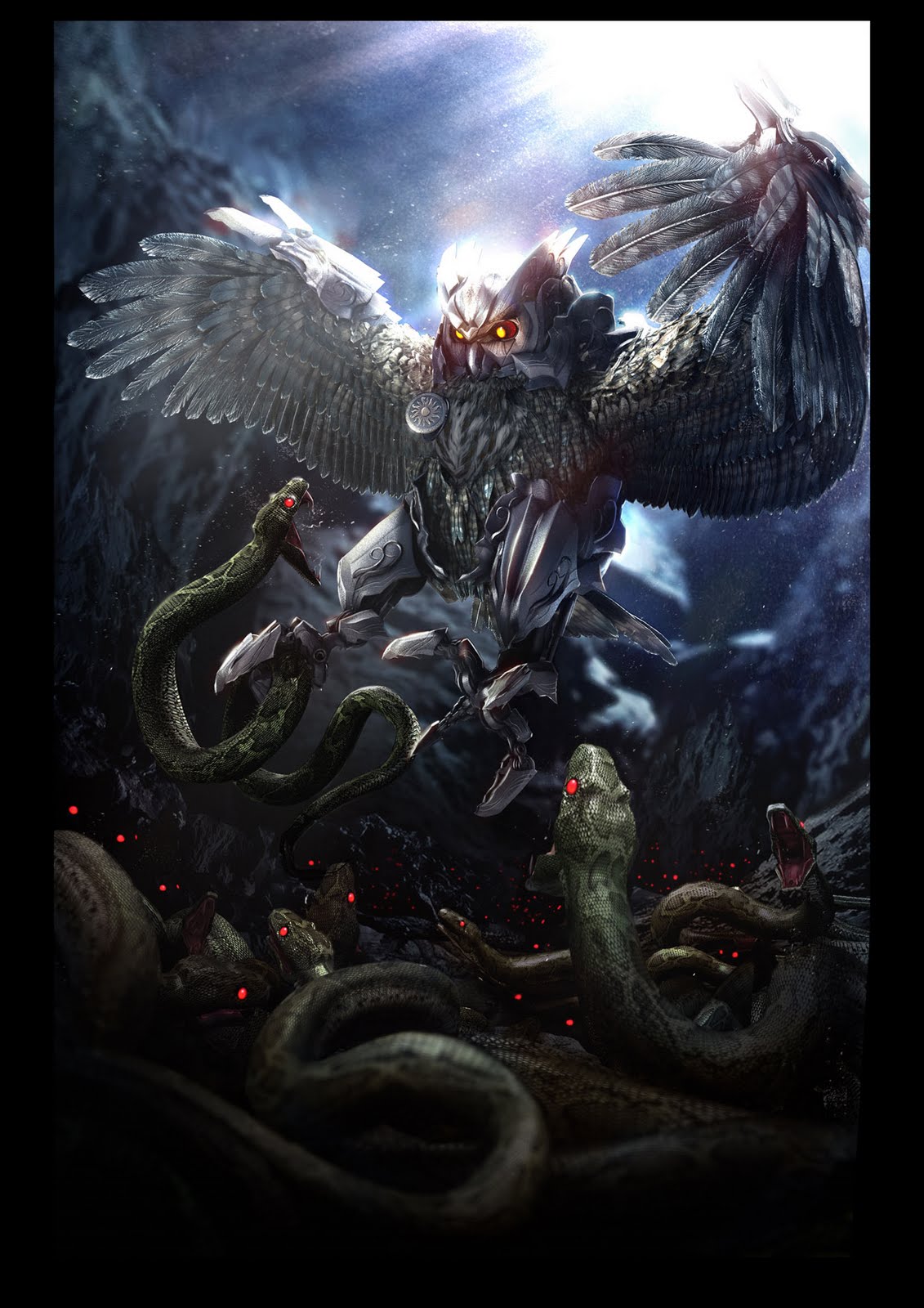 Jarold's Art Blog: Garreth the Silver Edge of Ga'Hoole