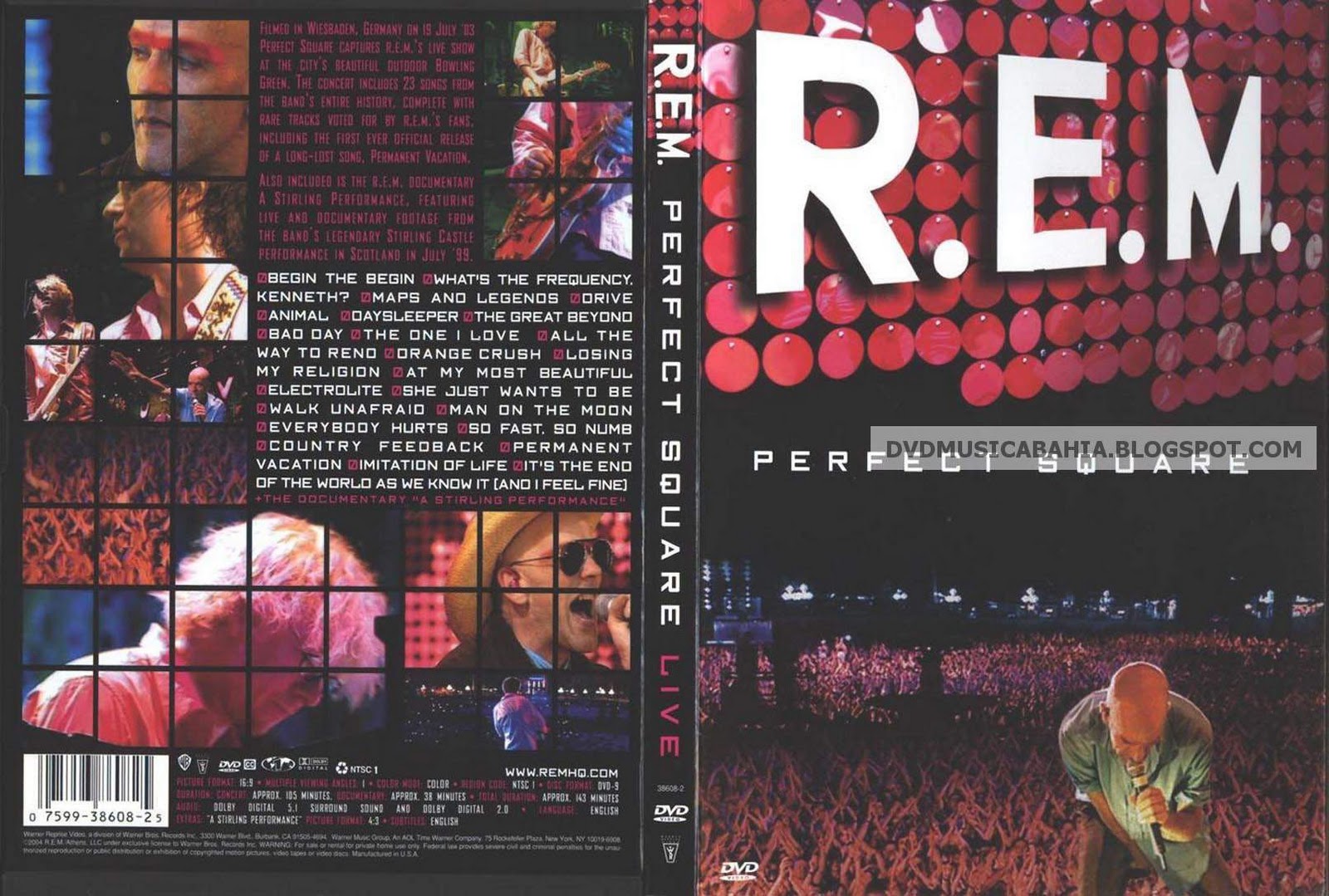 LOS MEJORES DVD DE MUSICA Y MAS....!!!!: R.E.M - PERFECT SQUARE (2004)