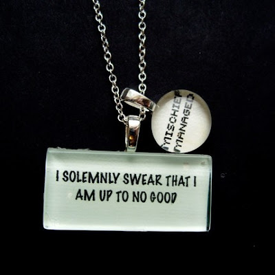 Mootinis Handpainted Glassware: Unique Harry Potter Necklaces